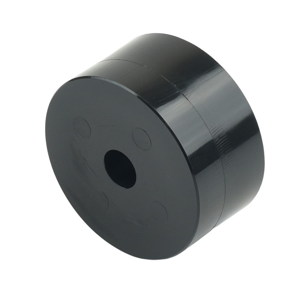 50mm Solid Nylon Spacers, Height 25mm – M10 (10mm) in black